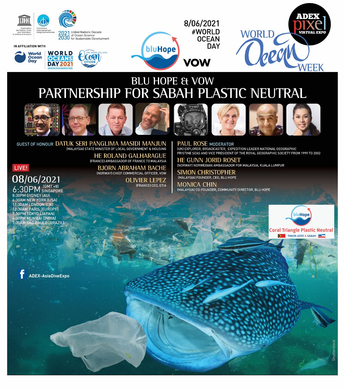 Speech by YB Datuk Seri Panglima Masidi Manjun – Blu Hope